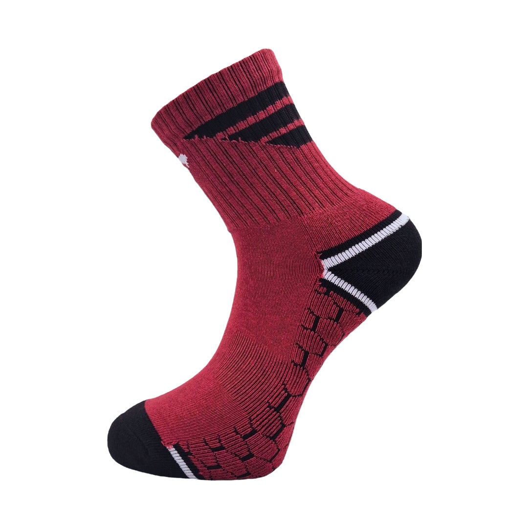 Flypower Raptor 3 Maroon Sock komfortable badmintonstrømper – li-ningshop